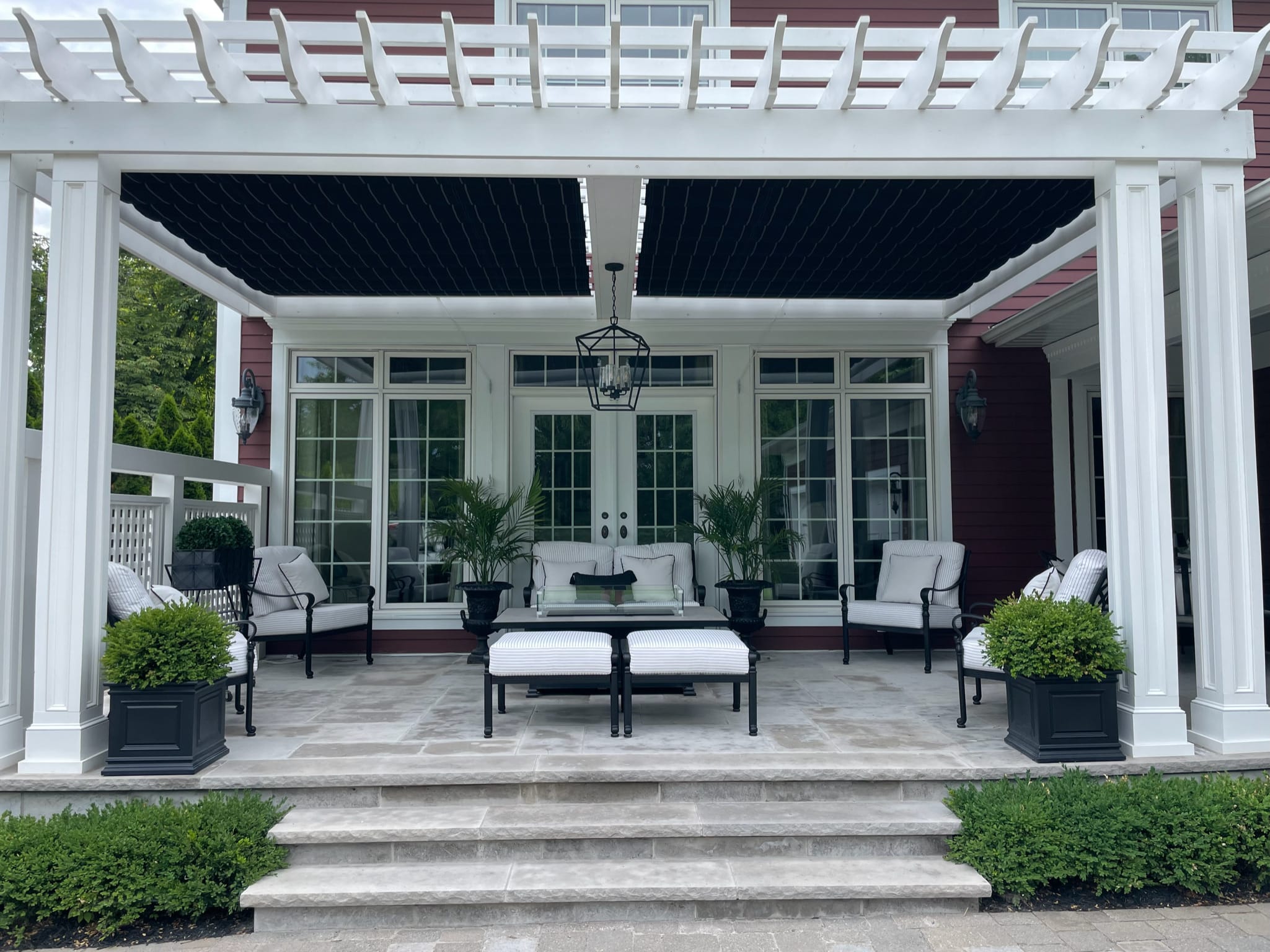 Retractable Canopies | Wood Pergola Shade, Sliding | Alexander Awnings